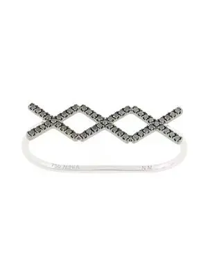ALINKA 18kt White Gold Katia Trio Diamond Ring - Silver