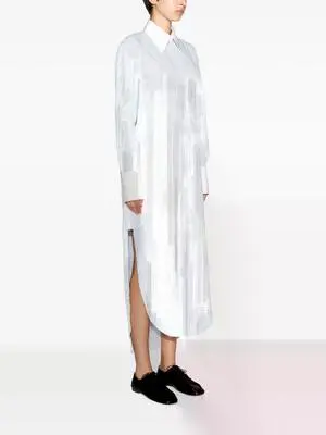 Thom Browne Striped Cotton Shirt Dress