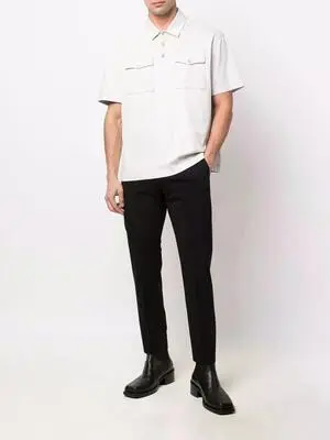 PT TORINO Stretch-virgin Wool Slim-fit Trousers - Black