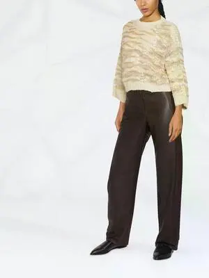 Brunello Cucinelli Sequin-embellished Cropped Jumper