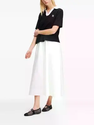 Karl Lagerfeld Logo-patch Polo Top
