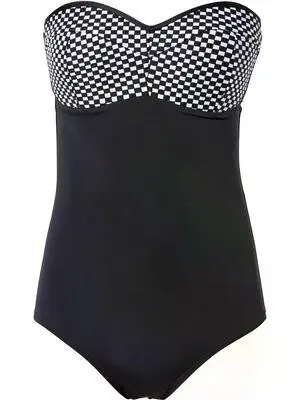 AMIR SLAMA Bandeau Swimsuit - Black
