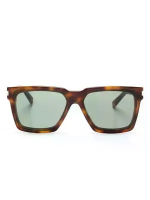 Saint Laurent Wellington Tortoiseshell Sunglasses - Brown