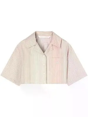 Palm Angels Logo Cropped Shirt