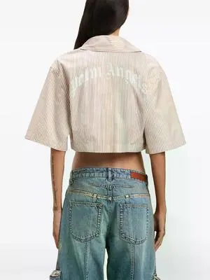 Palm Angels Logo Cropped Shirt