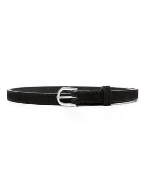 TOTEME Thin Suede Belt - Brown