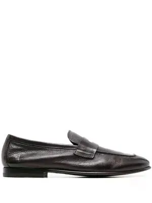 SCAROSSO Gregory Leather Loafers - Brown