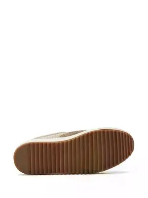 SCAROSSO Luis Suede And Corduroy Lace-up Sneakers
