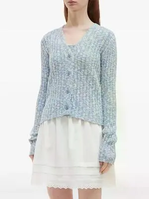 B+AB Wide-ribbed Cardigan