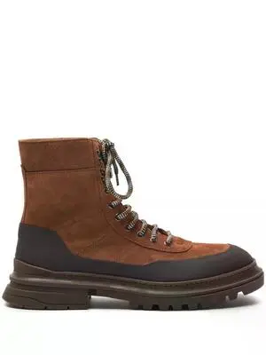 SCAROSSO Leather Lace-up Boots