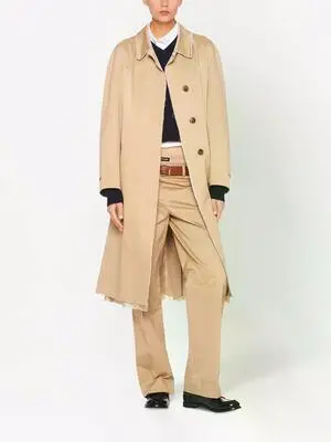 Miu Miu Single-breasted Chino Coat