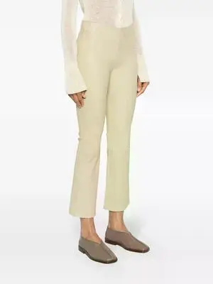 ARMA Flared Lambskin Leather Trousers
