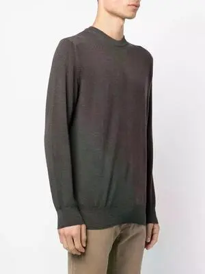 Paul & Shark Virgin Wool Crew Neck Jumper - Brown