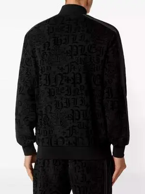 Philipp Plein Gothic-print Side-stripe Sport Jacket