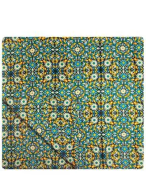 La DoubleJ Tile-print Tablecloth - Blue