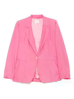 FORTE_FORTE Silk Blazer - Pink