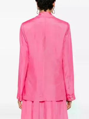 FORTE_FORTE Silk Blazer - Pink