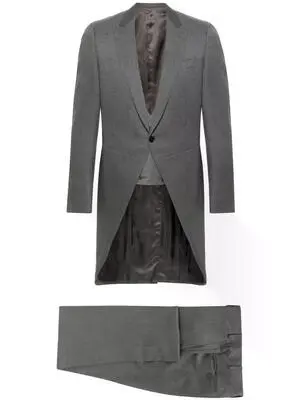 Canali Single-breasted Wool Suit - Grey