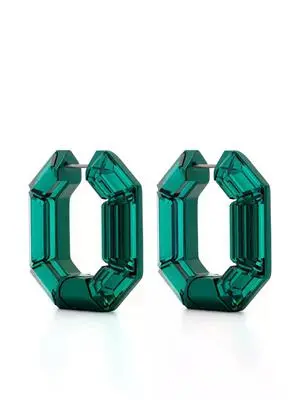 SWAROVSKI Lucent Hoop Earrings - Green