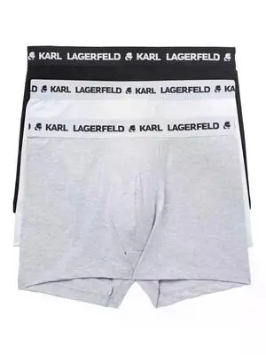 Karl Lagerfeld Logo-waistband Boxers - Grey