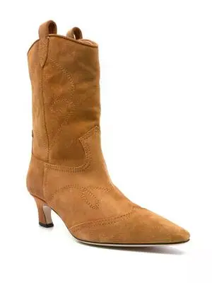 Ermanno Scervino 50mm Suede Cowboy Boots