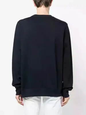 Paul Smith Zebra-patch Organic Cotton Sweatshirt - Blue