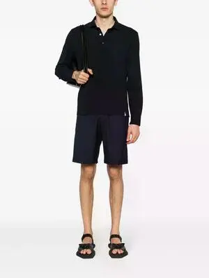 DRUMOHR Spread-collar Cotton Polo Shirt - Blue