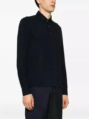 DRUMOHR Spread-collar Cotton Polo Shirt - Blue