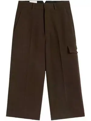 AMI Paris Virgin-wool Cropped Trousers