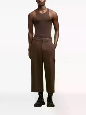 AMI Paris Virgin-wool Cropped Trousers