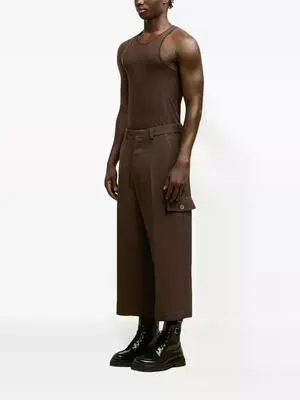 AMI Paris Virgin-wool Cropped Trousers