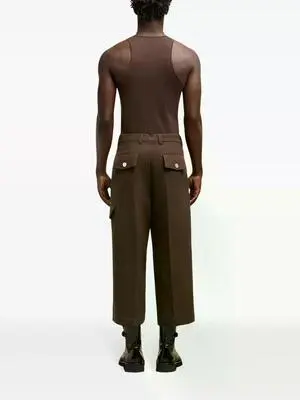 AMI Paris Virgin-wool Cropped Trousers