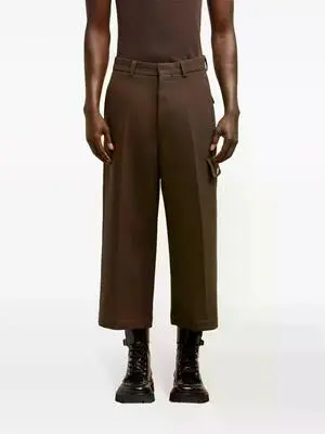 AMI Paris Virgin-wool Cropped Trousers