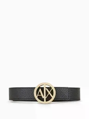 Armani Exchange Logo-plaque Belt - Black