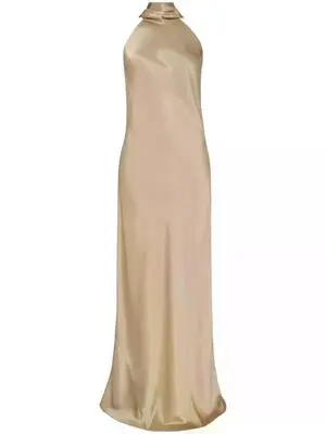 Galvan Sienna Gown Dress - Neutrals