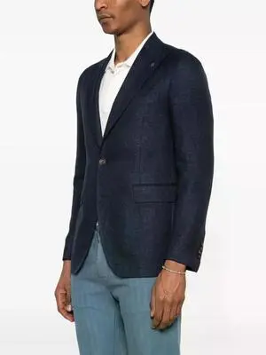 Tagliatore Single-breasted Blazer - Blue