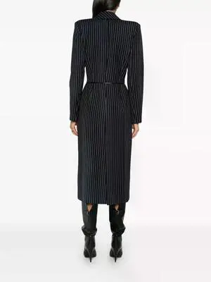 MITILIANE COUTURE Pinstriped Double-breasted Coat