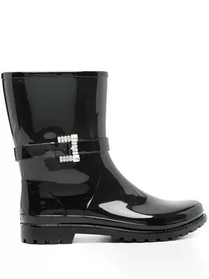 SERGIO ROSSI Crystal-embellished Ankle Boots