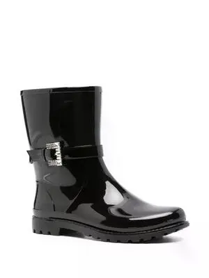 SERGIO ROSSI Crystal-embellished Ankle Boots