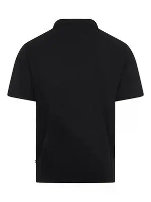 Moncler Logo-patch Polo Shirt - Black