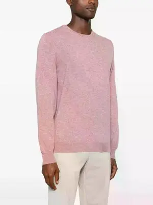 Fedeli Mélange-effect Cashmere Sweater - Pink