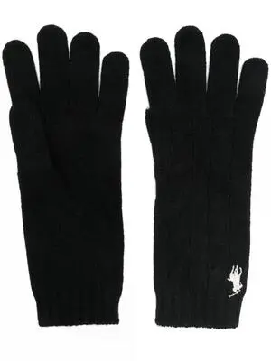 Polo Ralph Lauren Cable-knit Gloves - Black