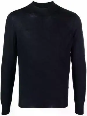 BARBA NAPOLI Crew-neck Knit Jumper - Blue
