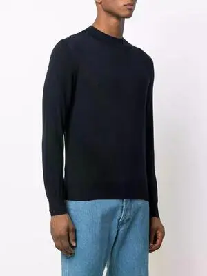 BARBA NAPOLI Crew-neck Knit Jumper - Blue