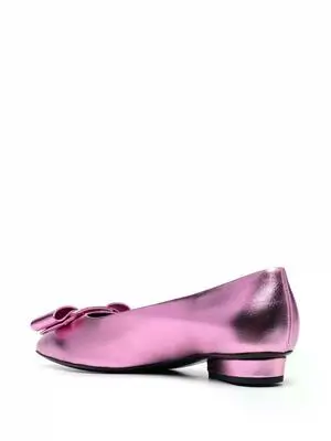 FERRAGAMO Viva Bow Ballerina Flats - Pink