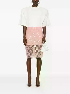ROTATE BY BIRGER CHRISTENSEN Sequinned Pencil Skirt