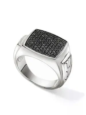 John Hardy Sterling Sapphire Signet Ring