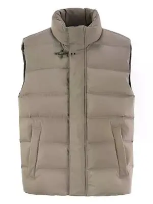 FAY Quilted Gilet - Brown