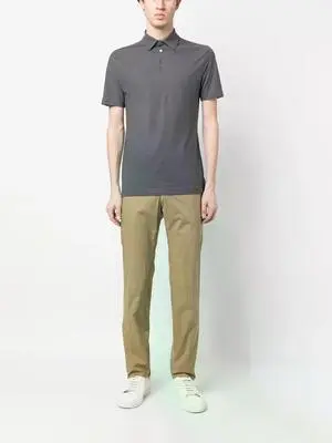 ZANONE Ice Cotton Polo Shirt - Grey