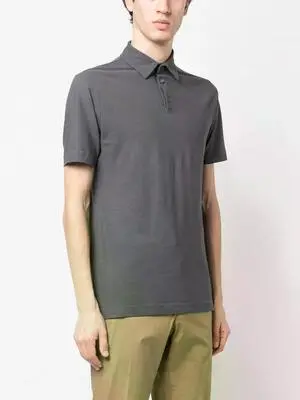 ZANONE Ice Cotton Polo Shirt - Grey